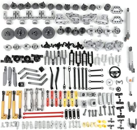 Habow 169pcs Technic Parts Axle Pin Connector Compatible With Lego Technic Wheels