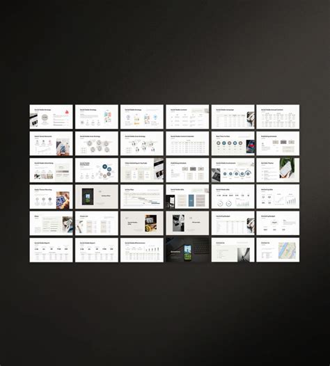 소셜 미디어 마케팅 전략 템플릿 깔끔한 Ppt 템플릿 다운로드