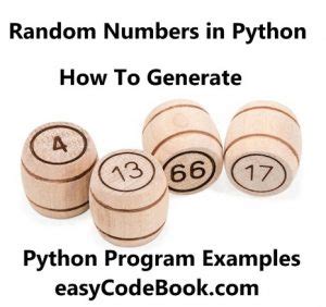 Python Random Numbers Generation EasyCodeBook Com