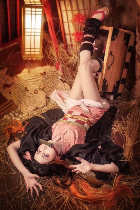 Foto De Cosplay Nezuko Kamado Del Anime Demon Slayerkimetsu No Yaiba