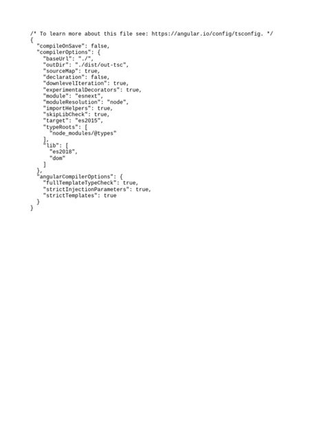 My Tsconfig Json File Pdf