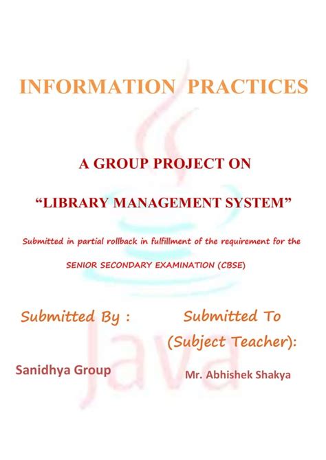 Library Managemnet System Pdf