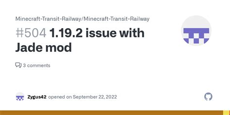 1 19 2 Issue With Jade Mod Issue 504 Minecraft Transit Railway