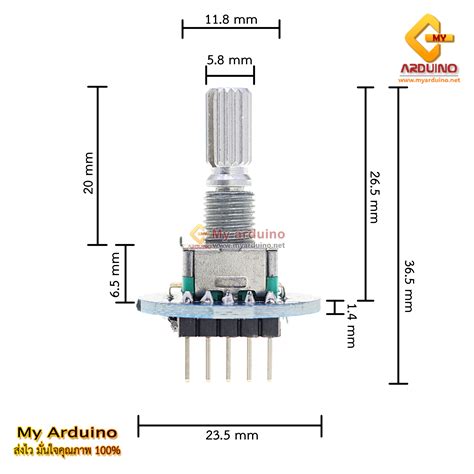 โมดูล Digital Rotary Encoder Module หมุนได้ต่อเนื่อง 360 องศา ขาย