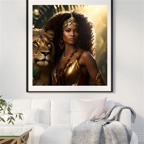 The Lion Queen Digital Art Printable Wall Art Digital Artwork Digital