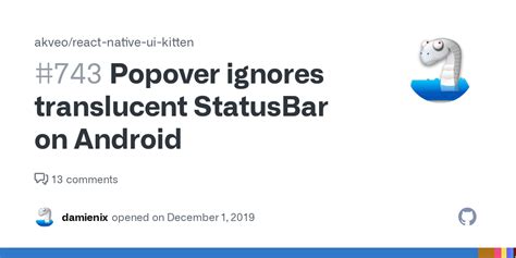 Popover Ignores Translucent Statusbar On Android · Issue 743 · Akveo