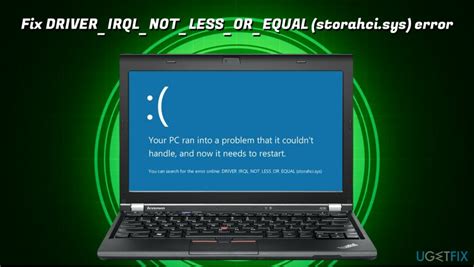 How To Fix DRIVER IRQL NOT LESS OR EQUAL Storahci Sys Error