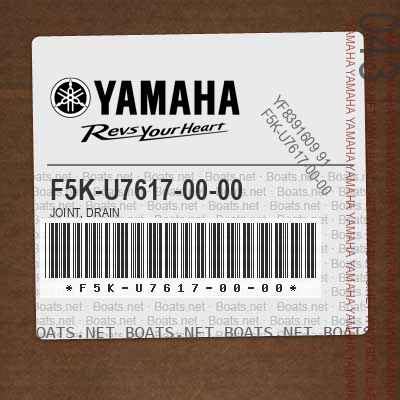 Yamaha Oem Joint Drain F5k U7617 00 00