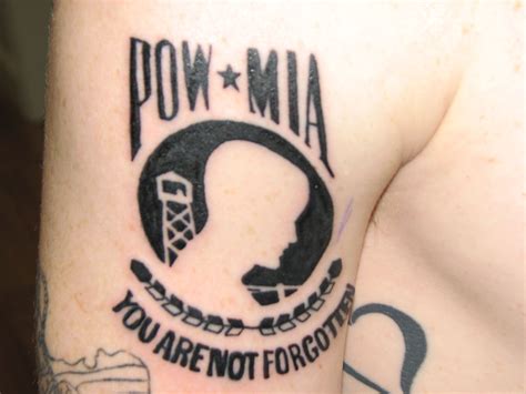 Tattoo By Mike Wilchinski Raleigh Nc Ink Tattoo Pow Mia Pow