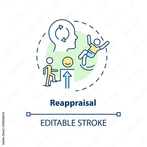 Reappraisal Concept Icon Positive Mindset Reduce Negative Impact