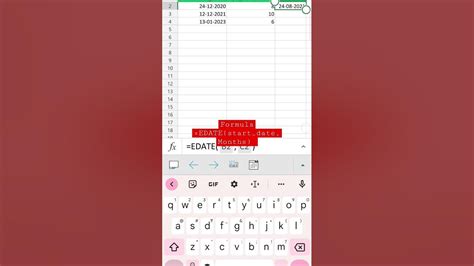How To Calculate Expiry Date In Excel Using Edate Formula L Excel