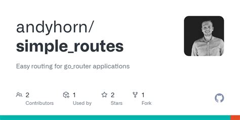 Github Andyhorn Simple Routes Easy Routing For Go Router Applications