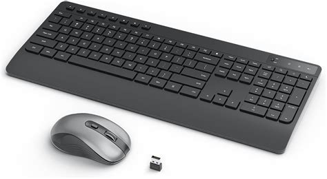 Wireless Keyboard And Mouse Combo Edjo 2 4g Full Sized Wireless Ergonomic Keyboard