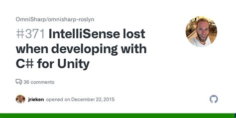 Intellisense Lost When Developing With C For Unity · Issue 371 · Omnisharpomnisharp Roslyn