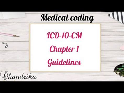 ICD CM Chapter Guidelines Medical Coding ICD Guidelines YouTube