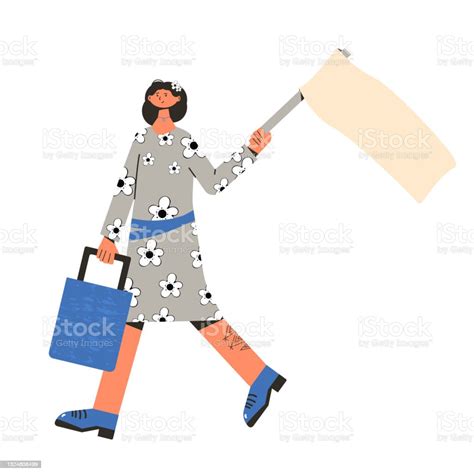 시위 퍼레이드 또는 집회에 참여하는 사람들 가방에 대한 스톡 벡터 아트 및 기타 이미지 가방 고독 개념 공란 Istock