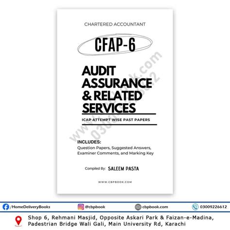 Ca Cfap 6 Audit Icap Attempt Wise Past Papers Winter 2025 Edition Cbpbook