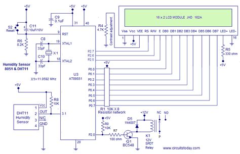 Humidity Sensor Using 8051 Micro Controller Measure Humidity
