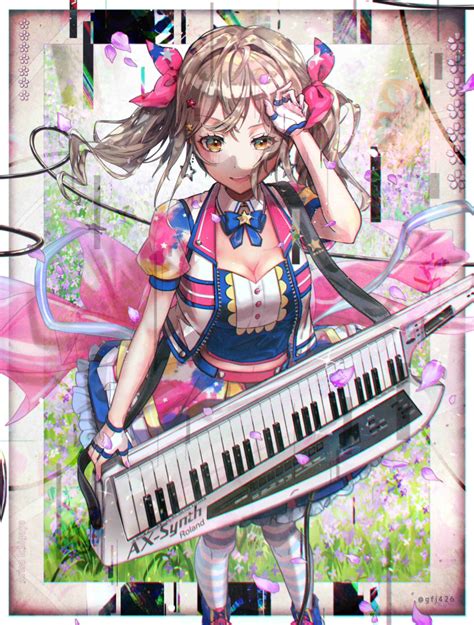 Safebooru 1girl Bang Dream Blonde Hair Blue Shoes Breasts Fingerless