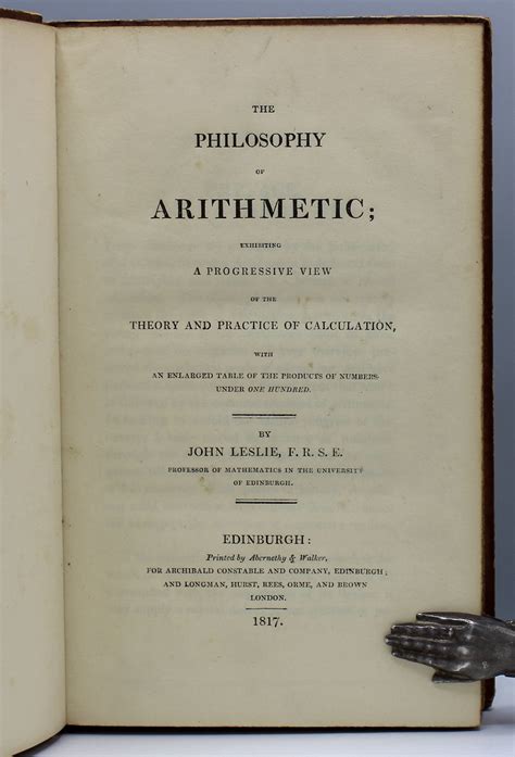 Philosophy Of Arithmetic Exhibiting A Progressive View Of The Theory