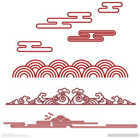 云纹线条中国特色装饰国风元素设计图psd分层素材psd分层素材设计图库昵图网