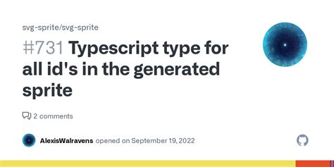 Typescript Type For All Ids In The Generated Sprite · Issue 731 · Svg Spritesvg Sprite · Github