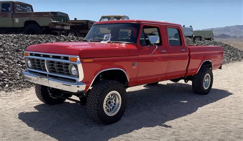 Stunning 1974 Ford F 250 Features Godzilla Power Modern Amenities