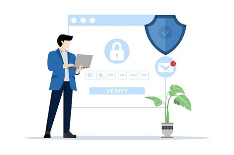 premium vector vector illustration of 2 step authentication concept