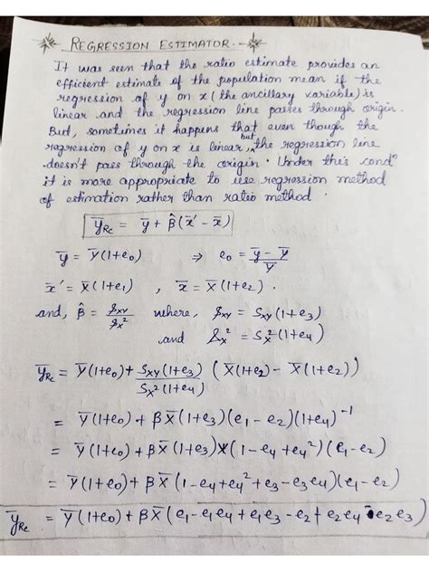 Regression Estimator 1 Pdf Regression Estimator 1 Pdf