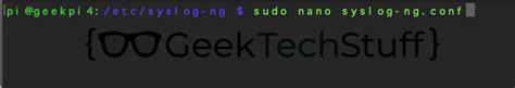 Using A Raspberry Pi As A Syslog Ng Server Raspberry Pi GeekTechStuff