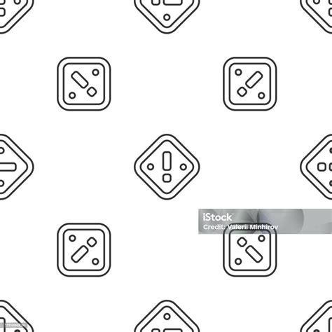 흰색 배경에 삼각형 아이콘 격리 된 원활한 패턴의 회색 선 느낌표 위험 경고 표지판 주의 주의 위험 경고 중요 한 표시 벡터 가리키기에 대한 스톡 벡터 아트 및 기타 이미지