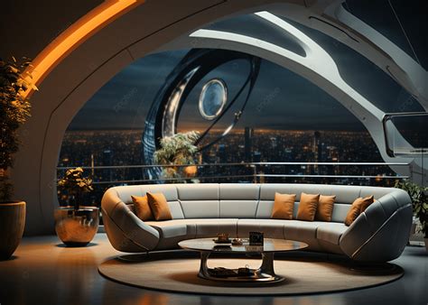 공간 라운지 미래 지향적인 복고풍 인테리어 디자인 렌더링 우주 라운지 미래 지향적인 복고풍 인테리어 디자인 배경 일러스트 및 사진 무료 다운로드 Pngtree