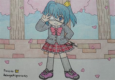 The Highschool Girl With Evil Eye By Dengekipororo On Deviantart