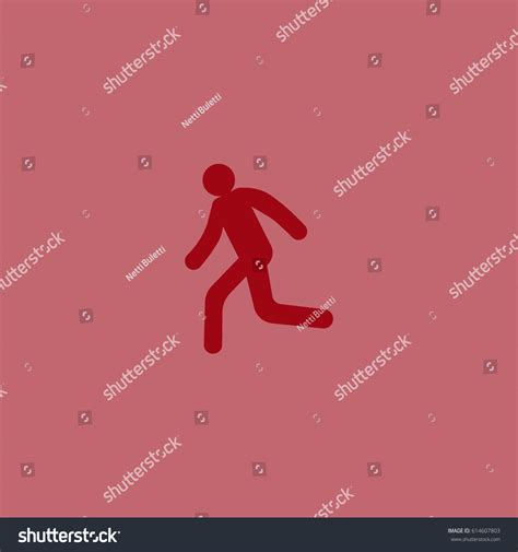 Man Running Icon Stock Vector Royalty Free 614607803 Shutterstock