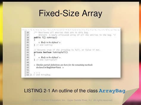Bag Implementations That Use Arrays Ppt Download