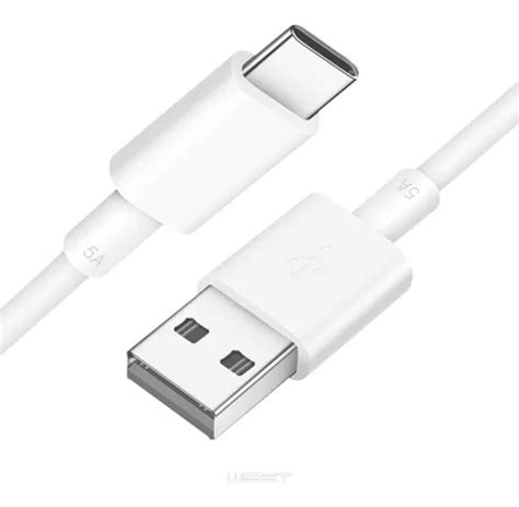 Cable West Usb Tipo C Carga Ultra Rápida 5 Amperes Reforzado Color Blanco Mercadolibre