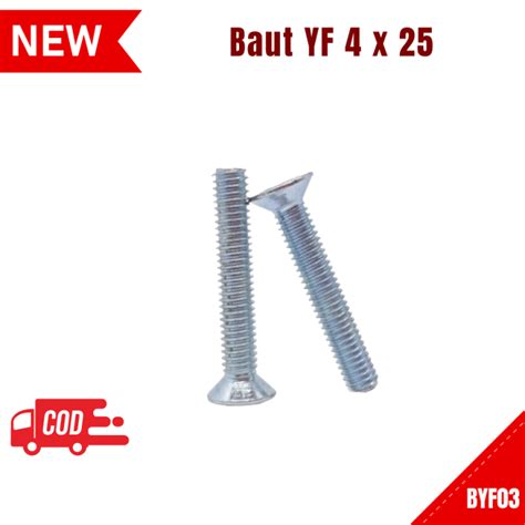 Produk Baut Yf Jf 4 X 25 Stainlees Steel Atau Putih Baud Yf Atau Jf