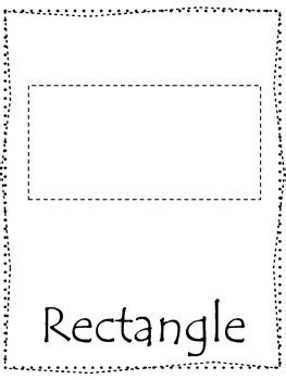 Shape Tracing Trace The Rectangle Shape Prebabe Printable Curriculum