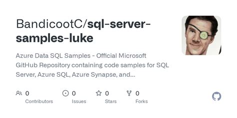 Github Bandicootcsql Server Samples Luke Azure Data Sql Samples
