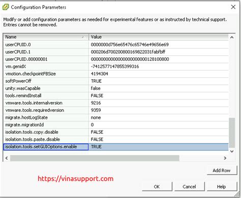 Bật copy paste trên VMware và Vsphere VinaSupport