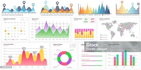 시장 다이어그램 그래픽 정보 시각화 및 분석 통계 지표 및 데이터 색상 이미지에 대한 스톡 벡터 아트 및 기타 이미지 색상 이미지 성장 개념 0명 Istock