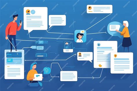 Dynamic Chat Marketing Campaign Flow Premium Ai Generated Image