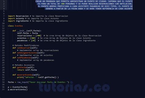 POO Python Clase Evento Tutorias Co POO Python Clase Evento Tutorias Co