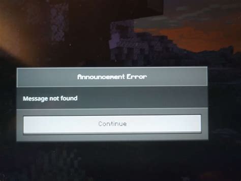 Bedrock I Got This Strange Error Message And Minecraft Is Refusing To Update Rminecrafthelp