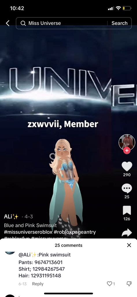 Miss Universe Roblox Code Gown