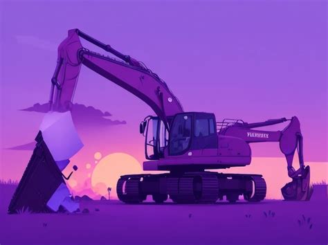 Premium Ai Image Garbage Collection Excavator In Action