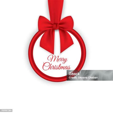 현실적인 빨간 활 고 리본 투명 한 배경에 고립 인사말 카드 포스터 또는 책자를 위한 템플릿입니다 벡터 일러스트 레이 션 0명에 대한 스톡 벡터 아트 및 기타 이미지