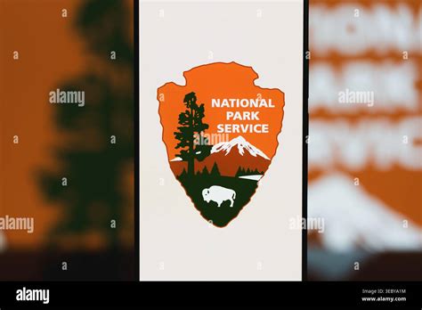 National Park Service Logo Displayed On A Smartphone Screen Nps Brand Identity On Mobile Device