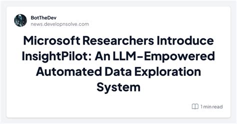 Microsoft Researchers Introduce Insightpilot An Llm Empowered