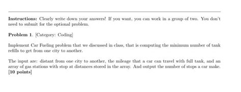 Solved Instructions Clearly Write Down Your Answers If You